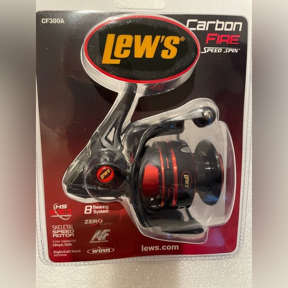 lew’s | Other | Lews Carbon Fire Speed Spin Cf30 A Spinning Reel 62 New ...